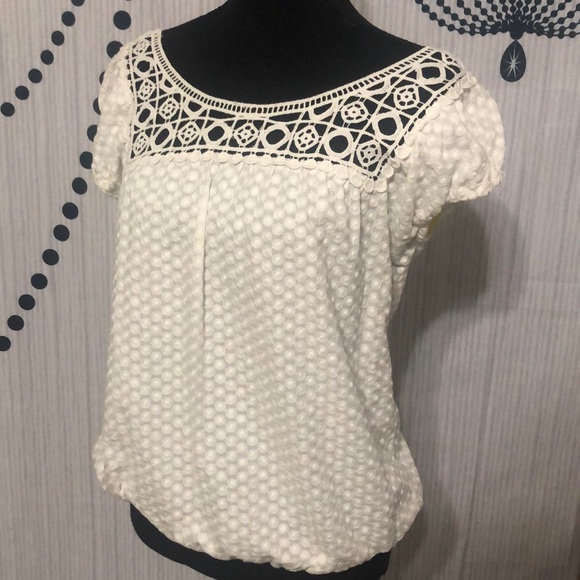 Max Studio | Tops | Max Studio Crochet Neckline Boatneck Top | Poshmark